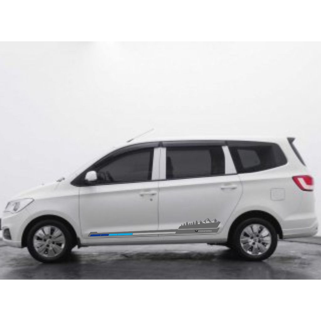 Jual STICKER MOBIL cutting sticker side decal wuling confero minimalis ...