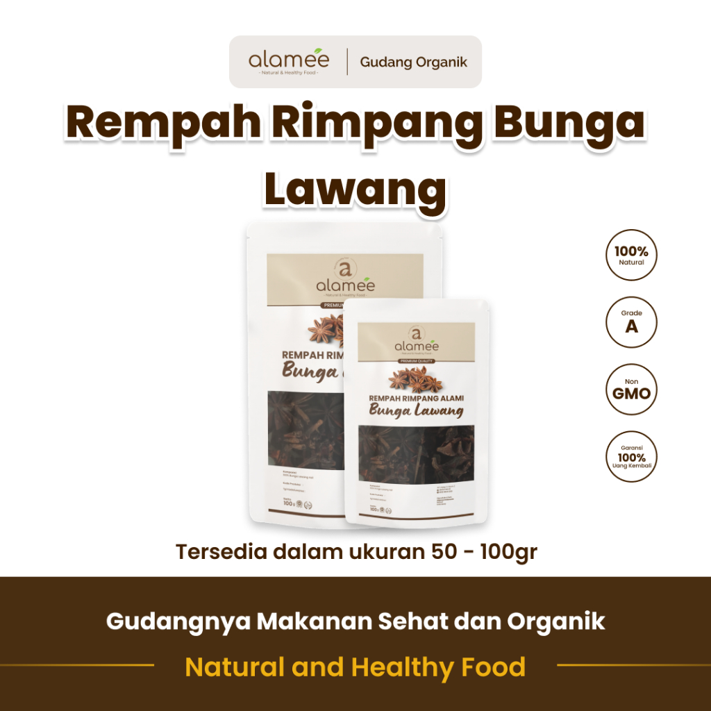 Jual alamee rempah bunga lawang aromatik khas bintang lawang pilihan ...