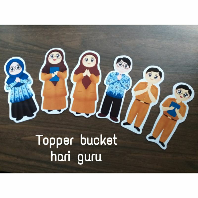 Jual topper bucket guru bucket hari guru hadiah kado | Shopee Indonesia