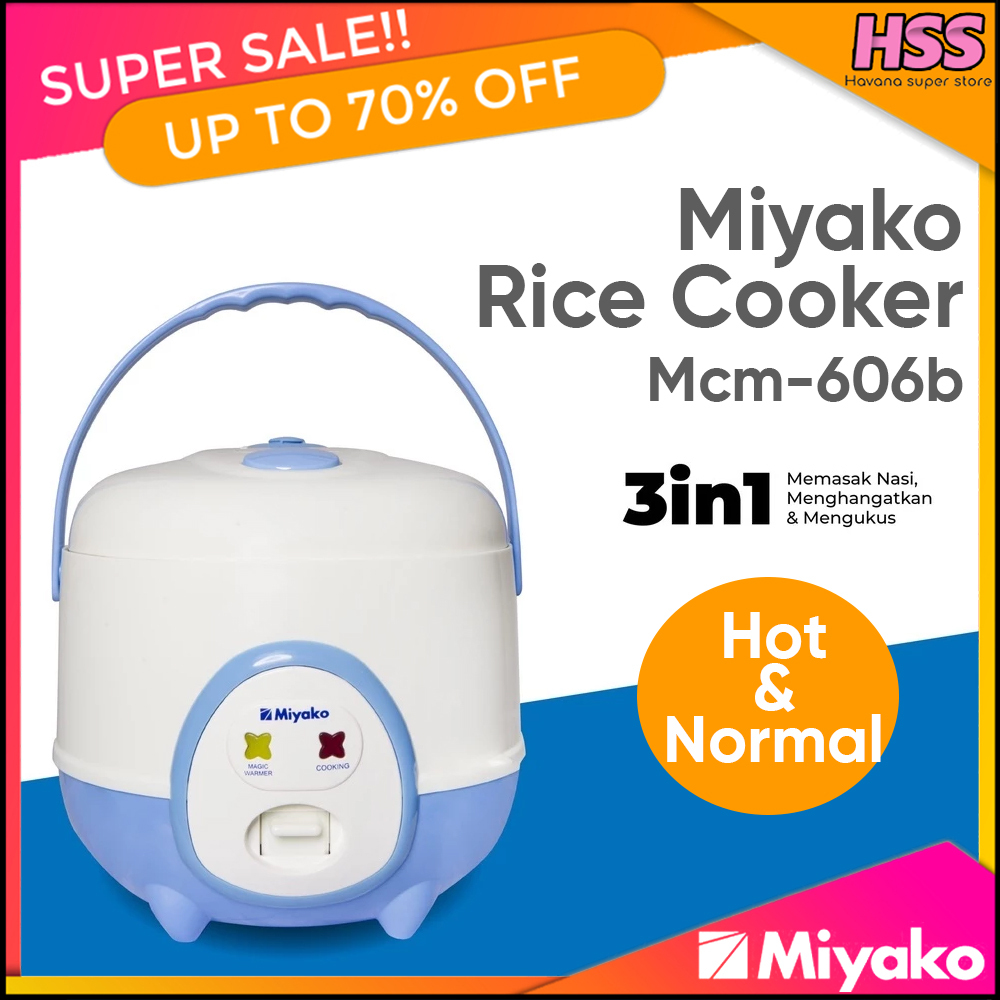 Jual RICE COOKER Miyako Mcm-606 Rice Cooker 3in1 Kapasitas 0,6 Liter ...