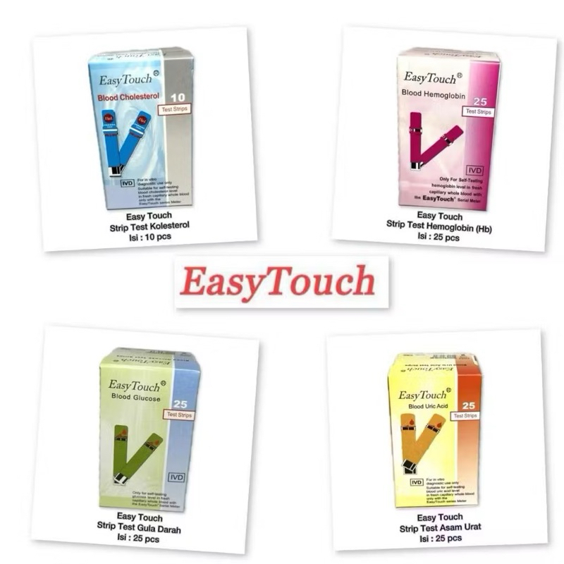 Jual STRIP TEST / STIK ISI ULANG EASY TOUCH / STRIP CEK GULA DARAH ...