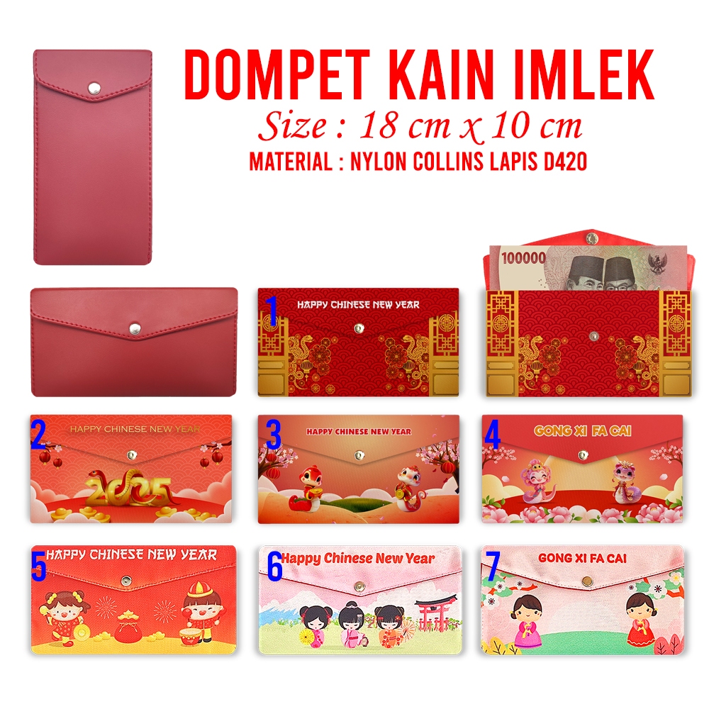 Jual Dompet Klip Imlek Bisa Untuk Uang Kertas Tanpa Dilipat Dompet panjang Tinggi Dompet Angpao ...