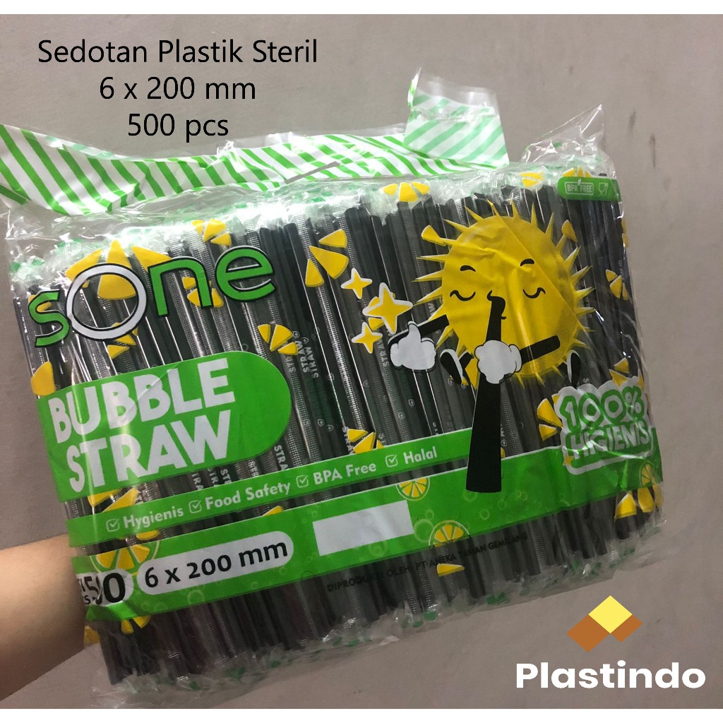 Jual Sedotan Thai Tea / Kopi | Sedotan Plastik Hitam ISI 500 pcs ...