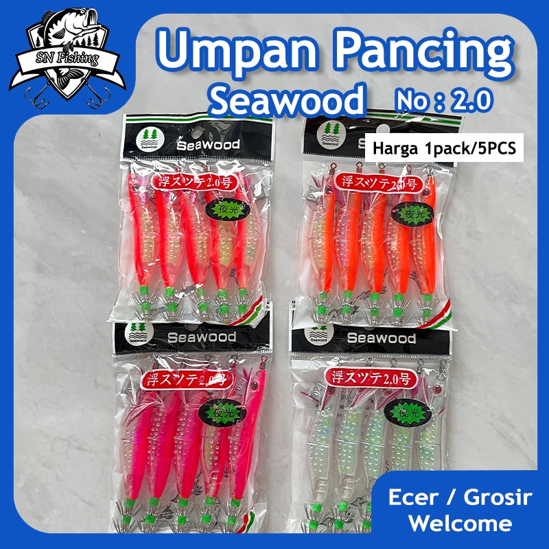 Jual Udang Umpan Pancing Cumi Udang Seawood 1pack isi 5pcs | Shopee ...
