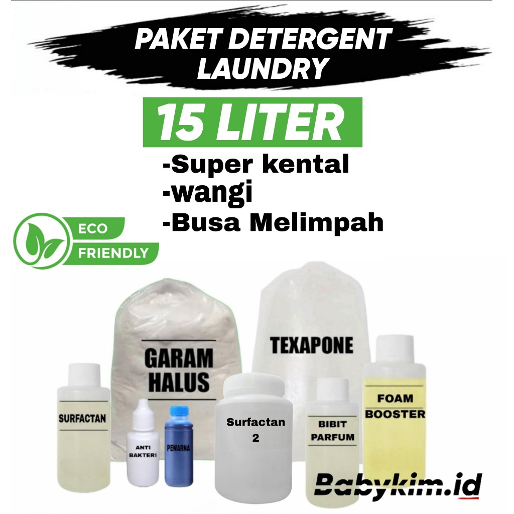 Jual PAKET SABUN CAIR LAUNDRY / PAKET LENGKAP BAHAN SABUN MURAH 15 ...