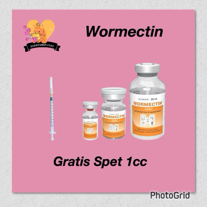Jual Wormectin injeksi Gratis spet/Anti Parasit/Scabies/kelinci ...