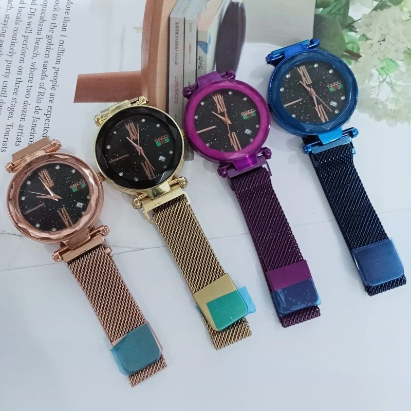 Jual JAM TANGAN MAGNET TANGGAL | Shopee Indonesia