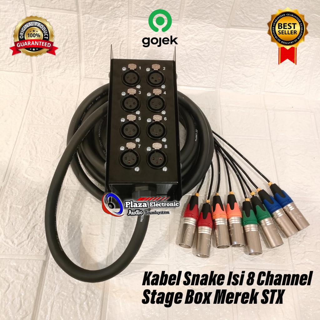 Jual Kabel Snake Apollo isi 8 Komplit Stage Box STX Dengan Conektor nya ...