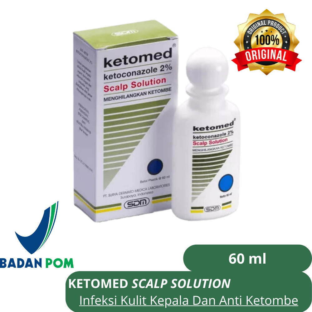Jual Ketomed 2% //ed ocy 2027 // Scalp Solution untuk Mengatasi Infeksi ...