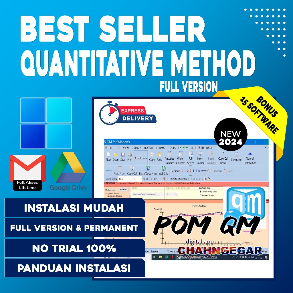 Jual POM QM for Win Full Software Production Operation Management - Quantitative Method | Shopee ...