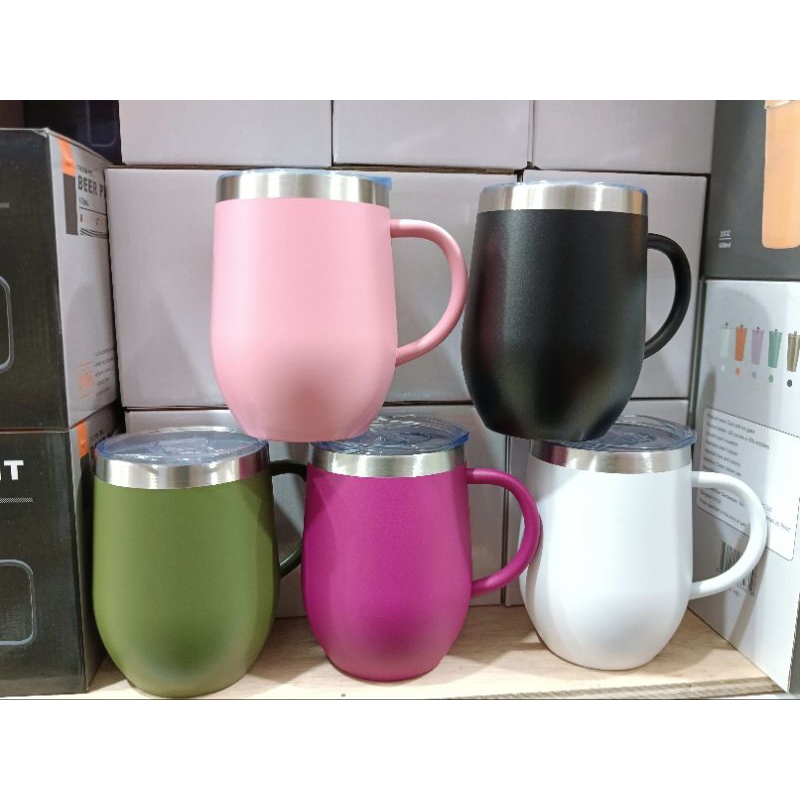 Jual Mug Telur Gagang//Mug Egg Cangkir Stainless Stell 360ml | Shopee ...