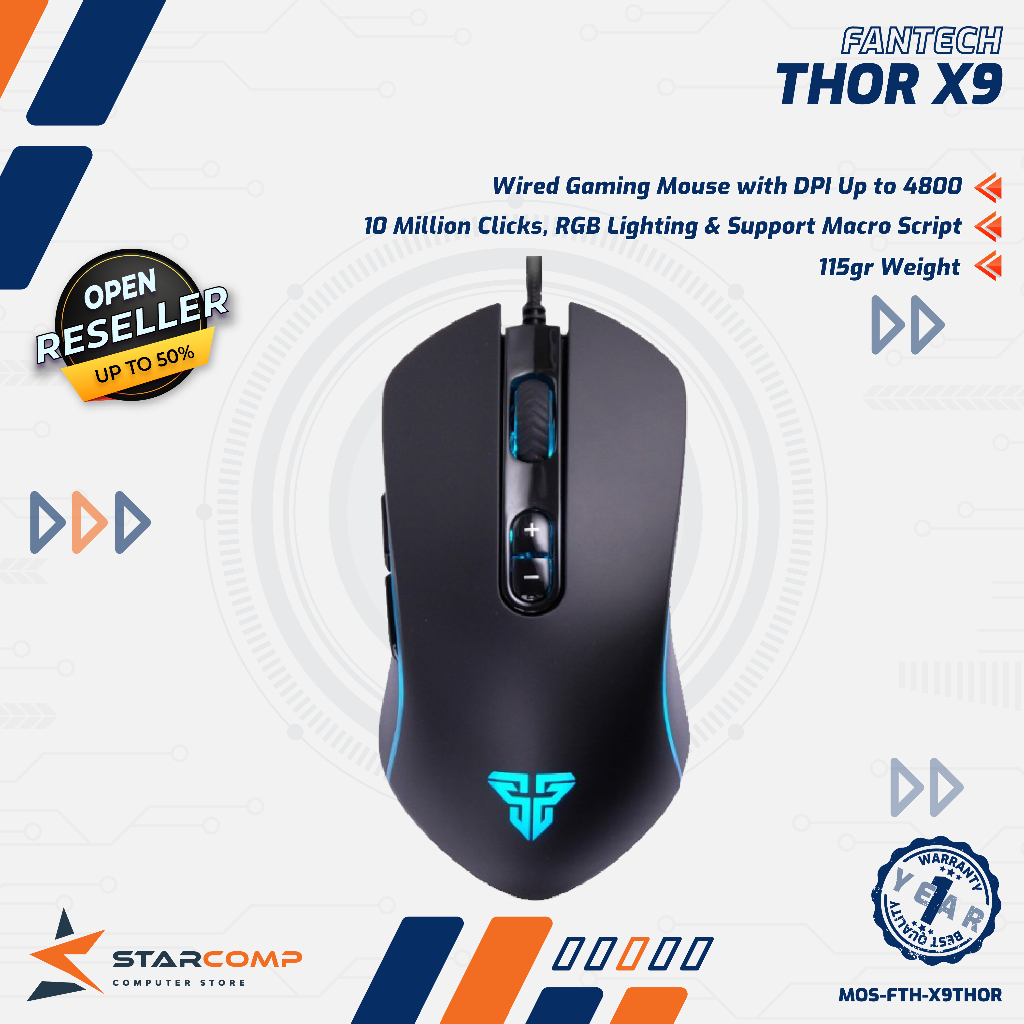 Jual Fantech X9 THOR Mouse Gaming Macro | Shopee Indonesia