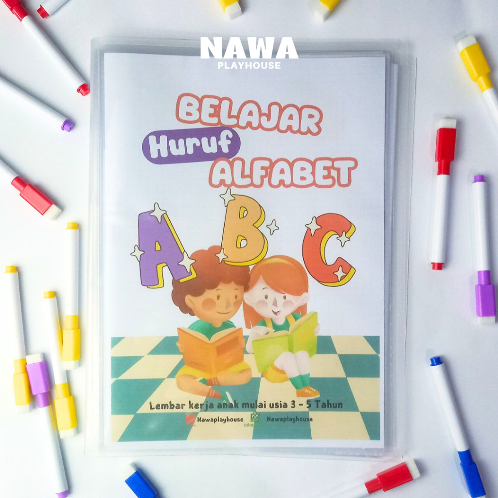 Jual Lembar Kerja Worksheet Belajar ABC Edukasi Huruf Alfabet Aktivitas ...