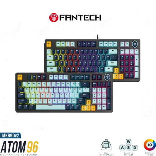 Jual Fantech ATOM MIZU SERIES ATOM96 95% Keyboard Mechanical Gaming Hotswappable 3 Pin | Shopee ...