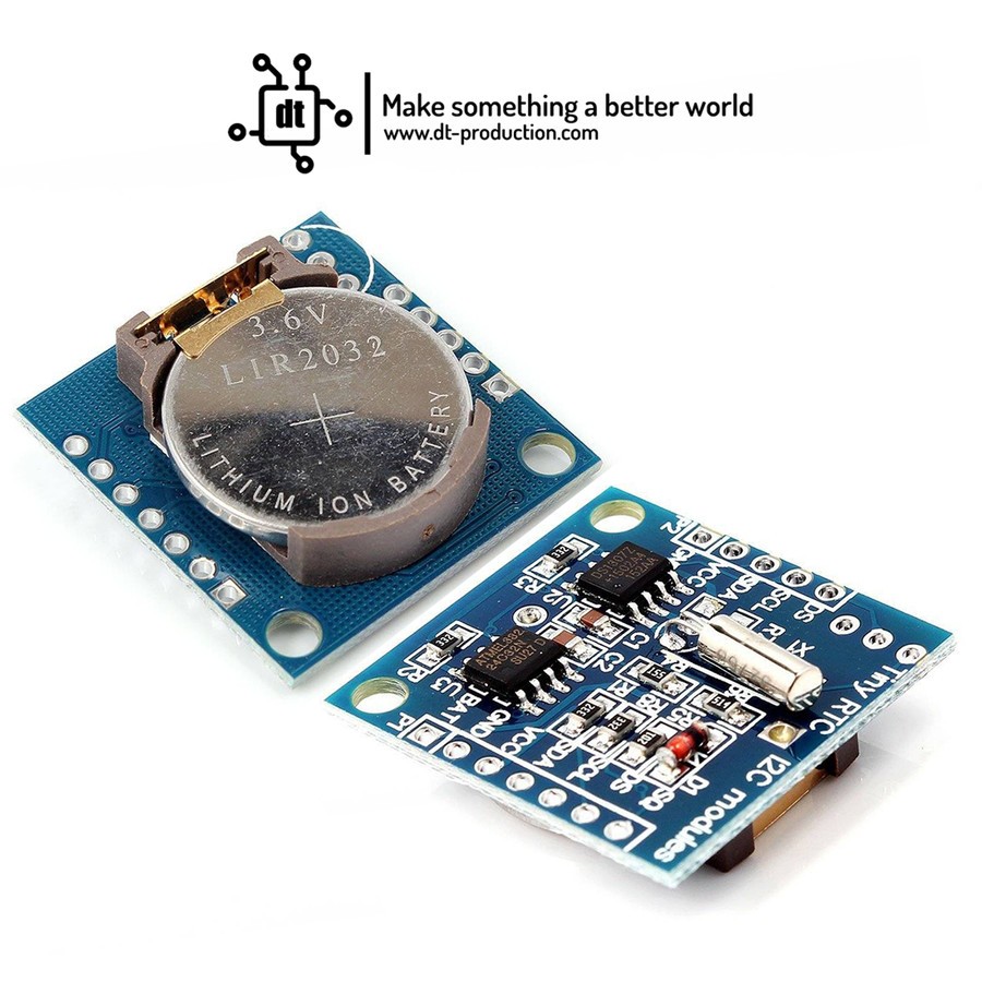 Jual RTC DS1307 I2C lengkap dengan baterai | Shopee Indonesia