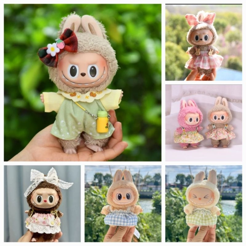 Jual Ready Stock Baju Labubu Maracoons Picnic Outfit Labubu Popmart ...