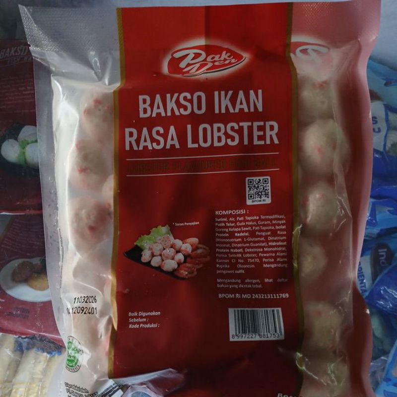 Jual BAKSO IKAN RASA LOBSTER PAK DEN 500 GRAM | Shopee Indonesia