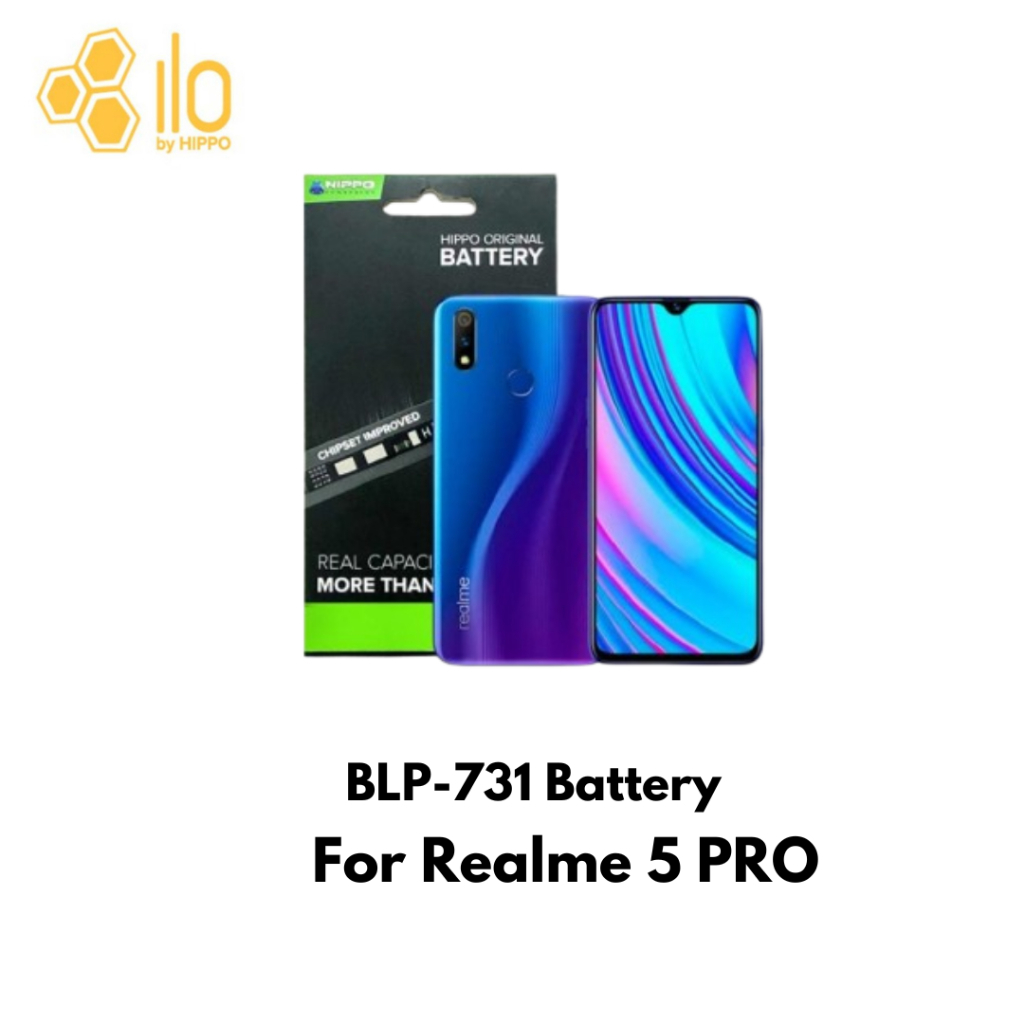 Jual Hippo Baterai REALME 5 PRO BLP731 4000mAh BLP-731 Original Cell ...