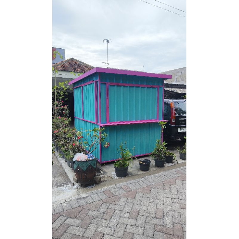 Jual Booth Container ukuran 2x2,5x2 Booth jualan murah Booth baru murah ...