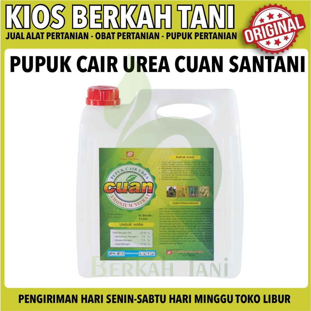 Jual Pupuk Urea cuan cair 5 liter dan repack 1 liter santani | Shopee ...