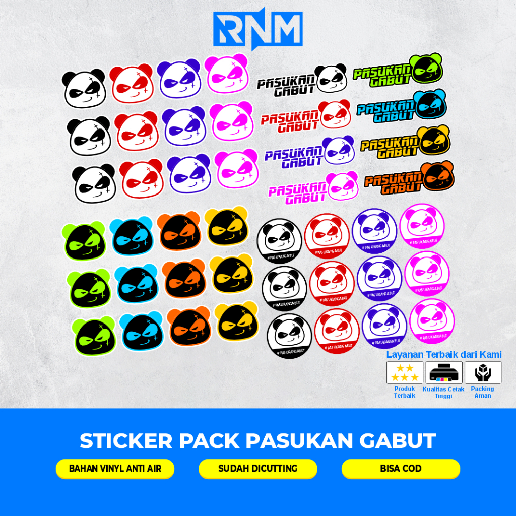 Jual STICKER PACK PASUKAN GABUT | Shopee Indonesia