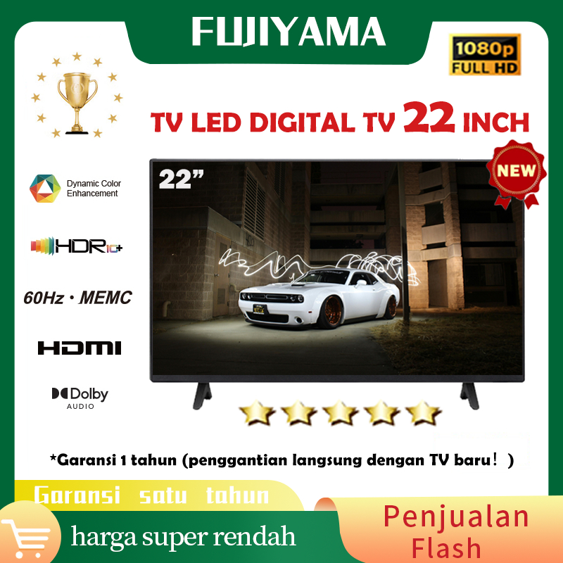 Jual TV Digital 22 inch - TV LED FHD 2K - Layar S - HDR10 - Dolby AUDIO ...