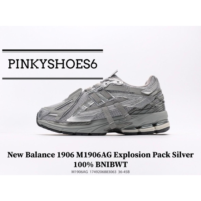 Jual Sepatu New Balance 1906 M1906AG Explosion Pack Silver Metalic 100% ...