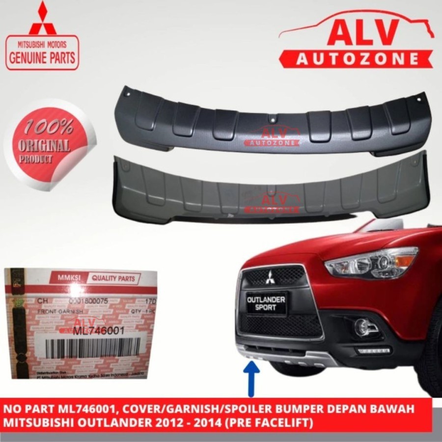 Jual Body Kit Bodykit Spoiler Bemper Bumper Depan Bawah Outlander Sport ...