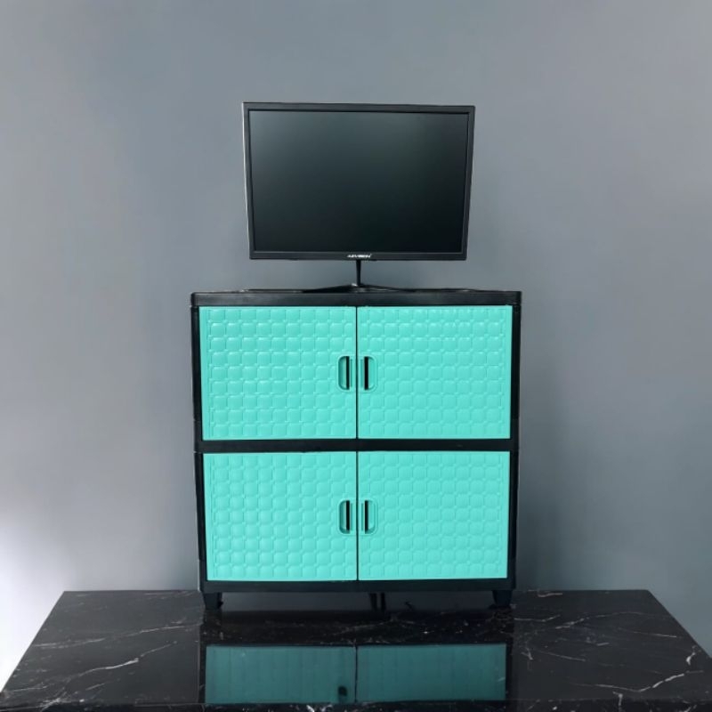 Jual Lemari TV wide 2 susun | Shopee Indonesia