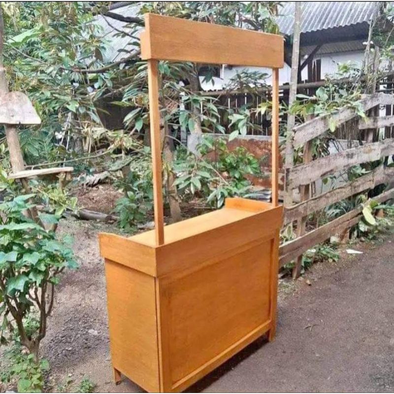 Jual promo booth lipat portable/ booth kayu/booth stand/meja lipat/meja ...