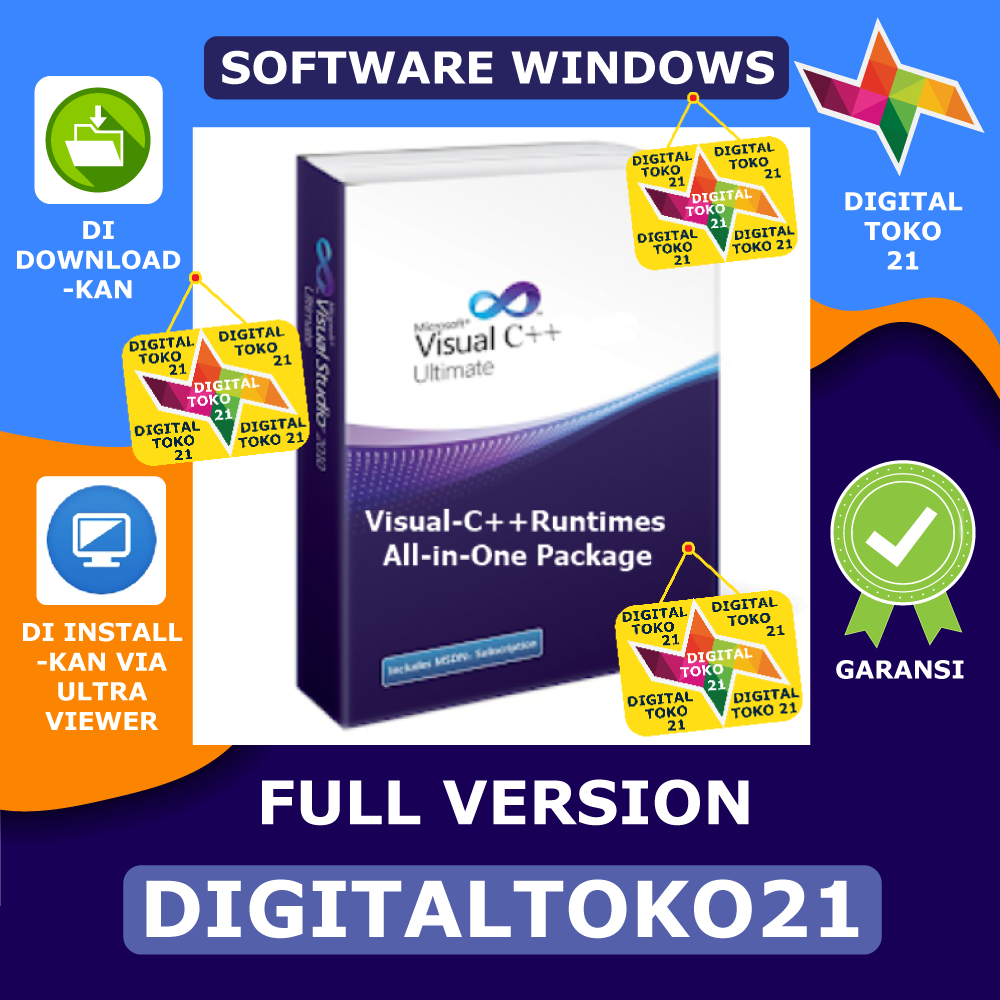 Jual [Diinstallkan] Visual C++ Redistributable Runtimes All-in-One 2025 Full Version Software PC ...