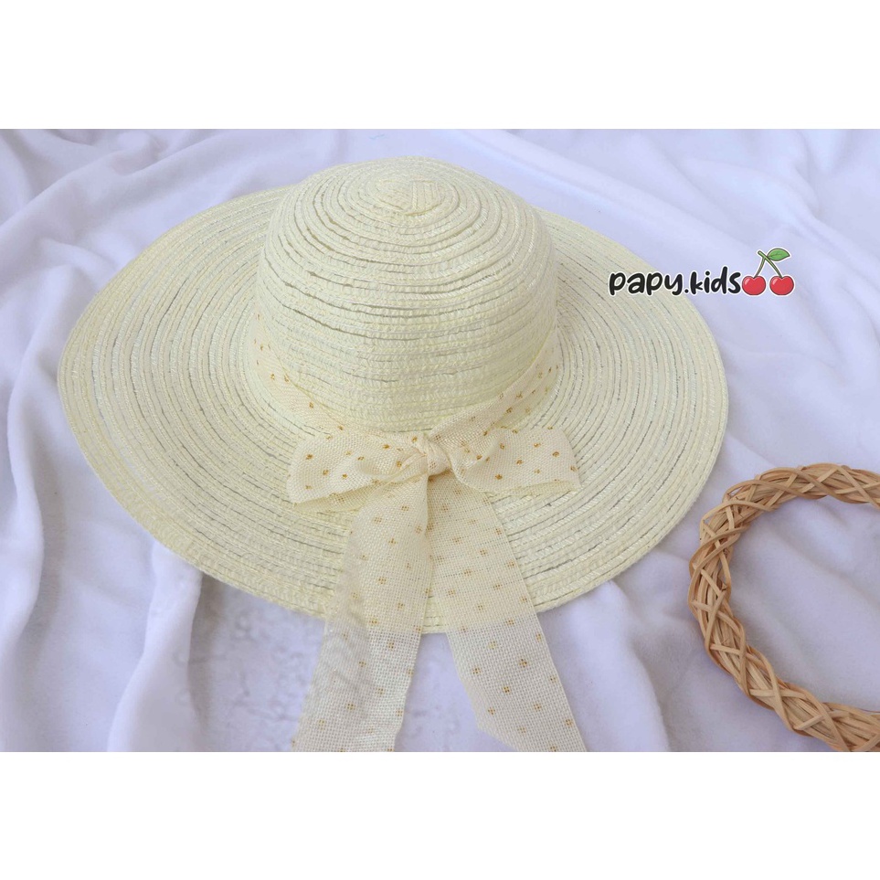 Jual Fast Respon Topi bintik emas straw PM27 Topi pantai bintik emas ...