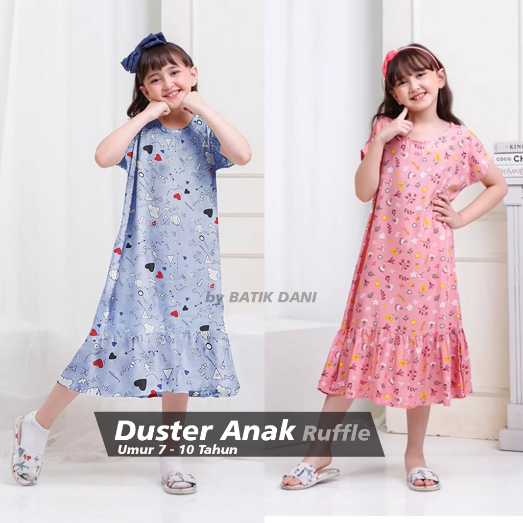 Jual Daster Anak Perempuan Bahan Rayon Umur 5-10 Thn | Shopee Indonesia