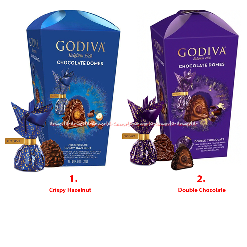 Jual Godiva Chocolate Domes 120gr Milk Chocolate Crispy Hazelnut Coklat ...