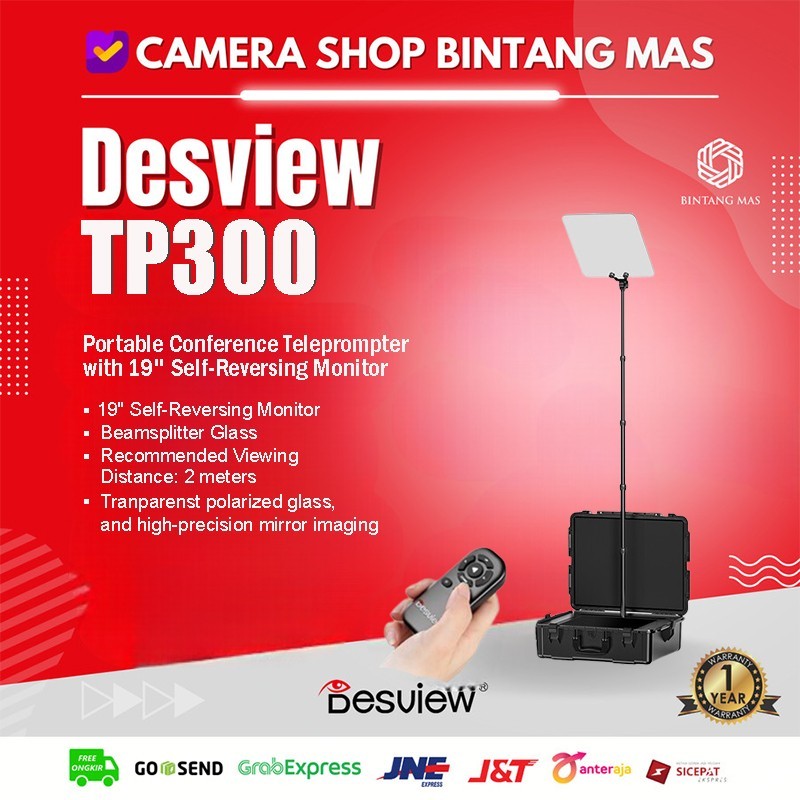 Jual Desview TP300 Portable Conference Teleprompter with 19" Self ...