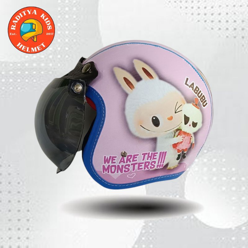 Jual Helm Bogo Anak Labubu usia 2-6tahun Premium free paking - Helm ...