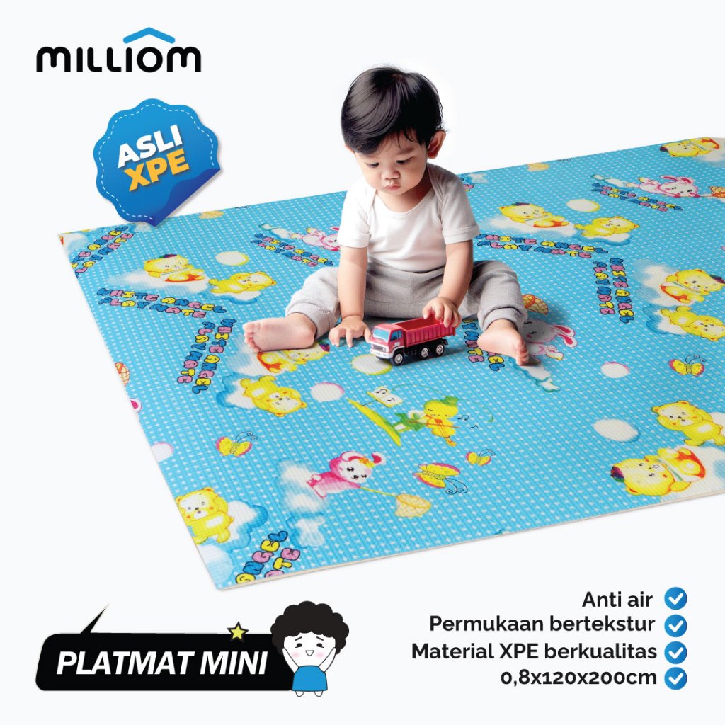 Jual Playmat Mini Serbaguna MILLIOM 120 x 200 cm Tebal 8mm | Karpet ...