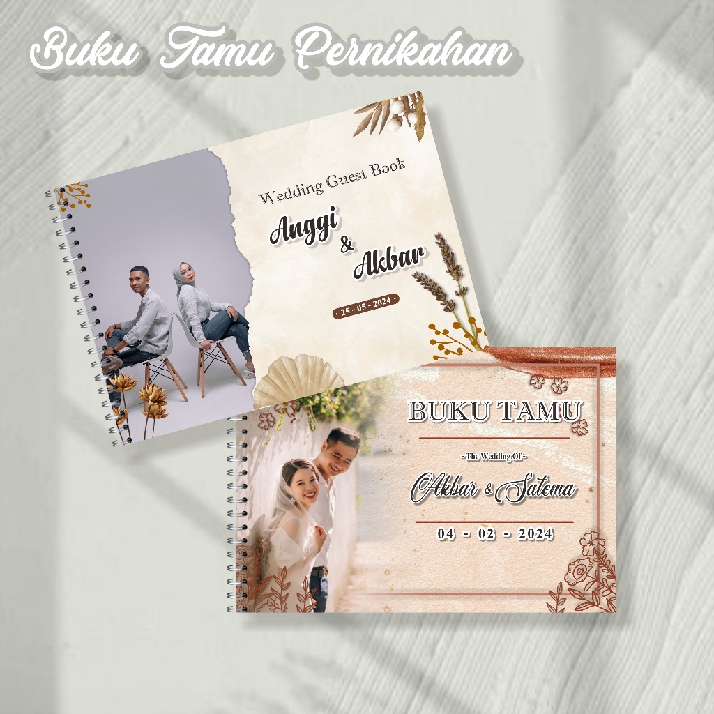 Jual Buku Tamu Pernikahan CUSTOM / wedding Guest Book / wedding book ...