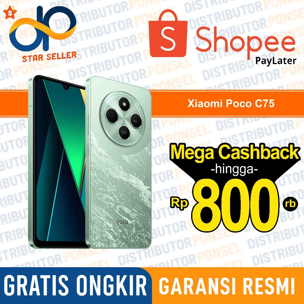 Jual Xiaomi Poco C75 8/256GB 6/128GB - Poco C75 Garansi Resmi Xiaomi 1 Tahun | Shopee Indonesia