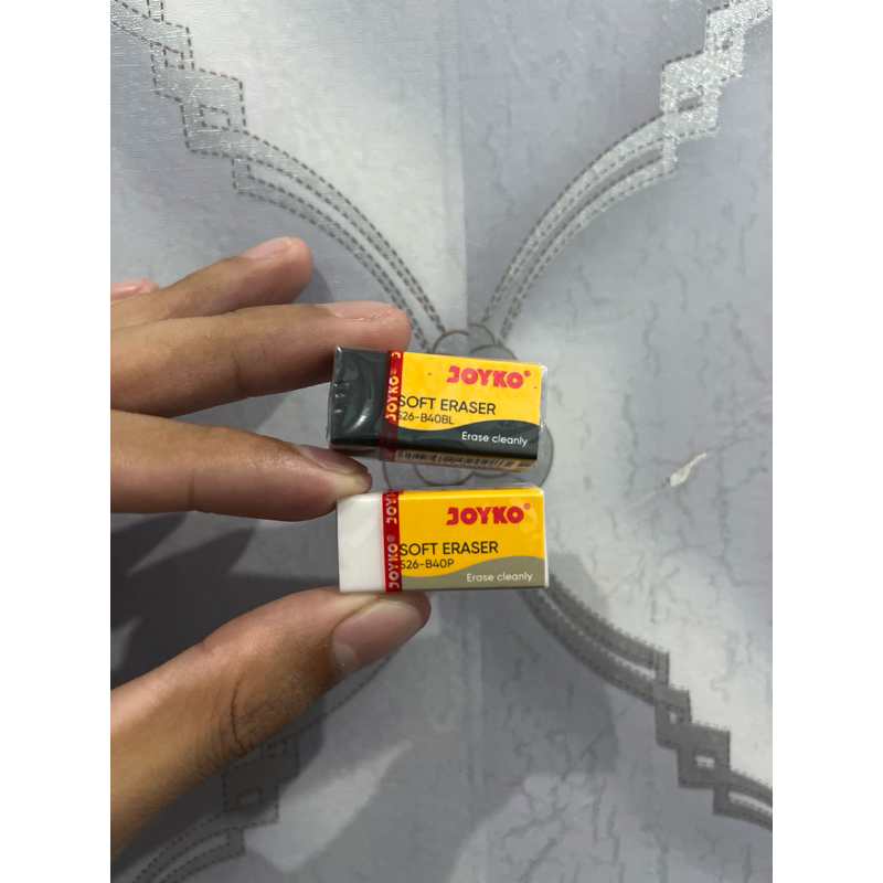 Jual PENGHAPUS JOYKO B40 PUTIH dan HITAM / STIP / ERASER JOYKO KECIL 526-B40P dan B40BL | Shopee ...