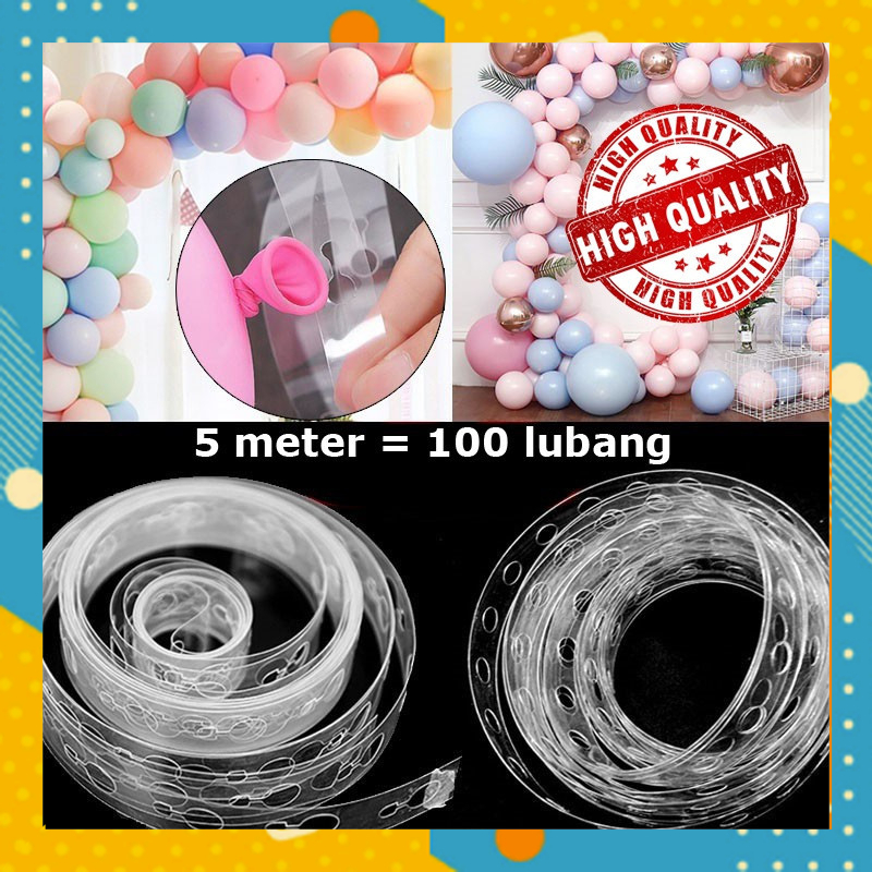 Jual Balon Chain Rantai Balon Dekorasi Pesta Balloon Strip Pengait Balon UT0128B1 | Shopee Indonesia