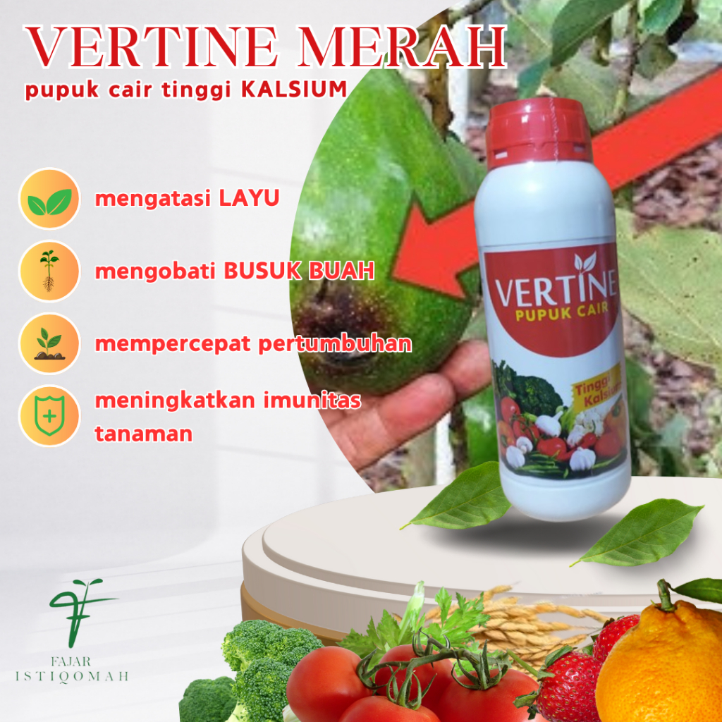 Jual VERTINE KALSIUM 500ML Obat semprot tanaman-Anti Busuk Buah dan ...