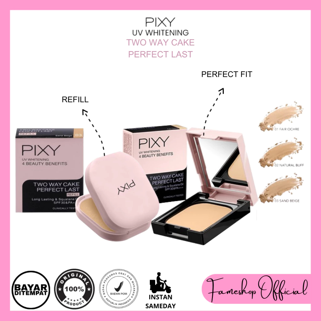 Jual PIXY TWC Perfect Last 4 Beauty Benefits SPF 30 ++ / Bedak Padat ...