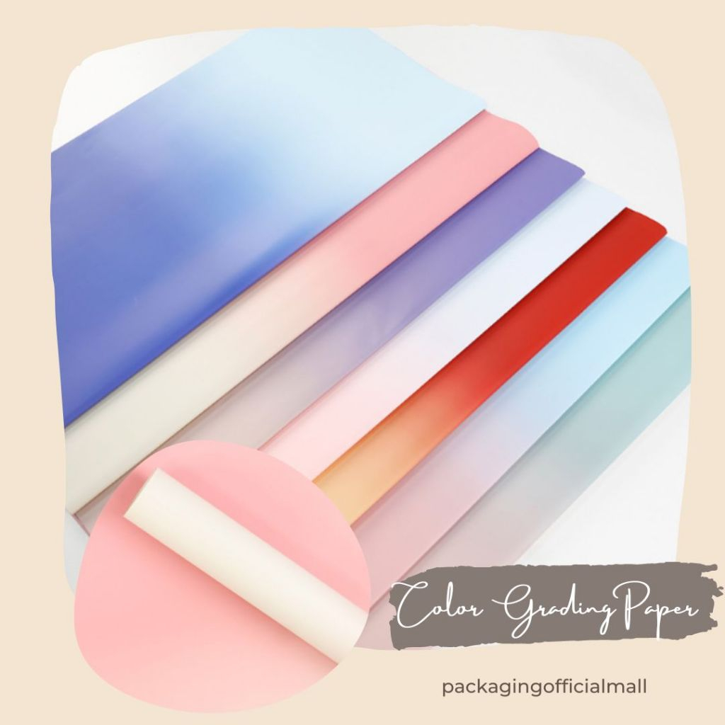 Jual COLOR GRADING PAPER / CELLOPHANE / FLORIST PAPER / KERTAS BUKET ...