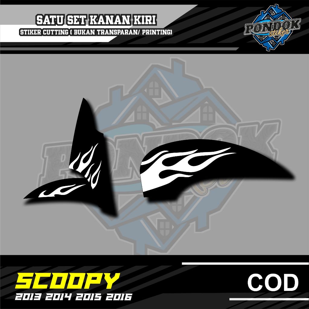 Jual CUTTING STIKER STRIPPING MOTOR KEREN HONDA SCOOPY 2013 2014 2015 ...