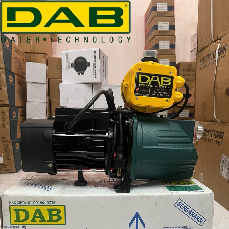 Jual DAB JET 250 POMPA AIR SEMI JET PUMP DAYA HISAP 11 MTR - OTOMATIS | Shopee Indonesia