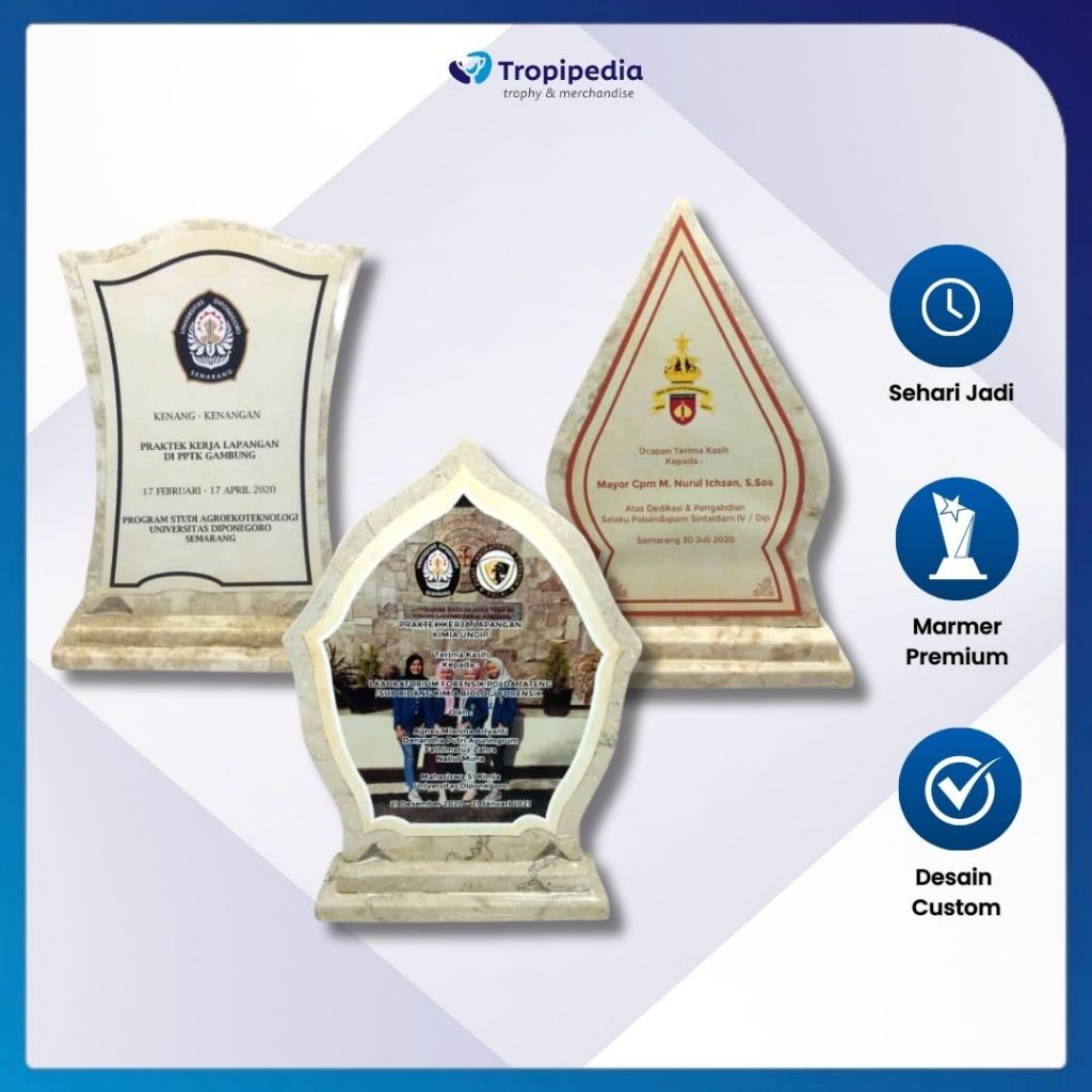 Jual Plakat Marmer Desain Nama Logo Custom | Pakat Penghargaan & Kenang ...