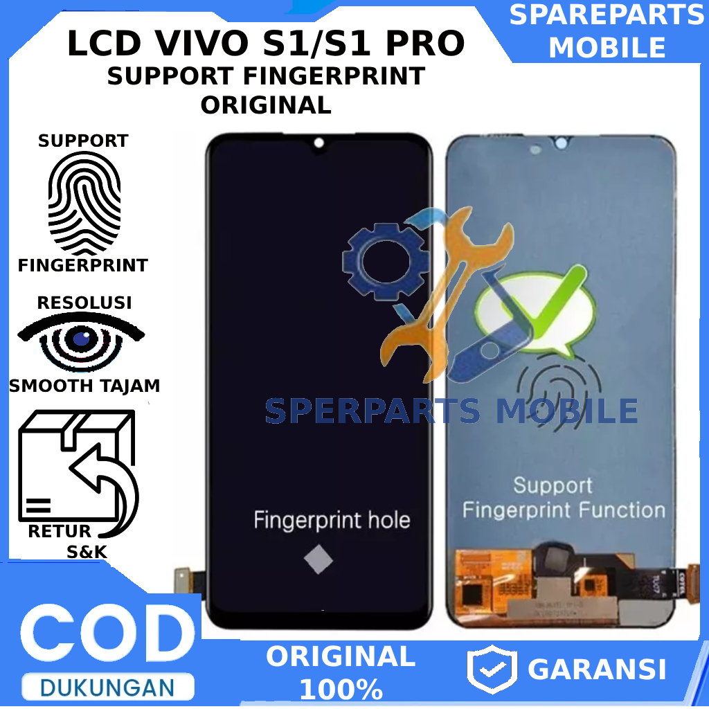 Jual LCD TOUCHSCREEN VIVO S1/S1 PRO ORIGINAL SUPPORT FINGERPRINT ...