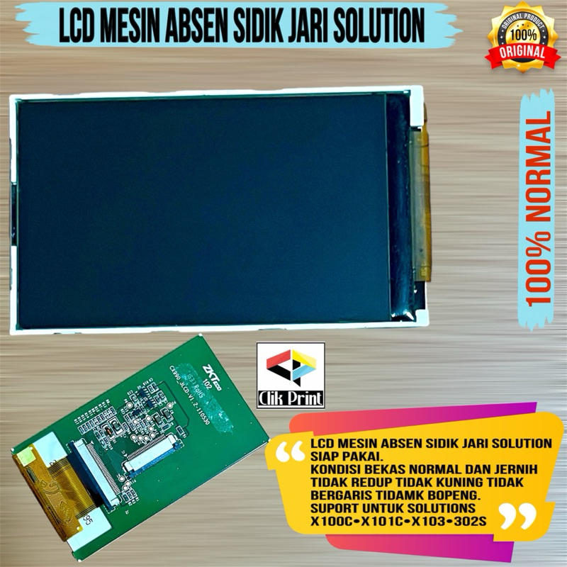 Jual Lcd Panel Mesin Absen Solutions X100c x103 x302 | Shopee Indonesia