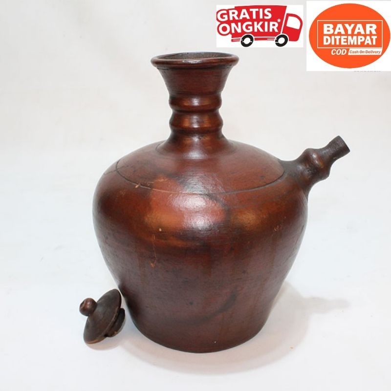 Jual KENDI TANAH LIAT 2,2 LITER KENDI TRADISIONAL KENDI GERABAH KENDI ...
